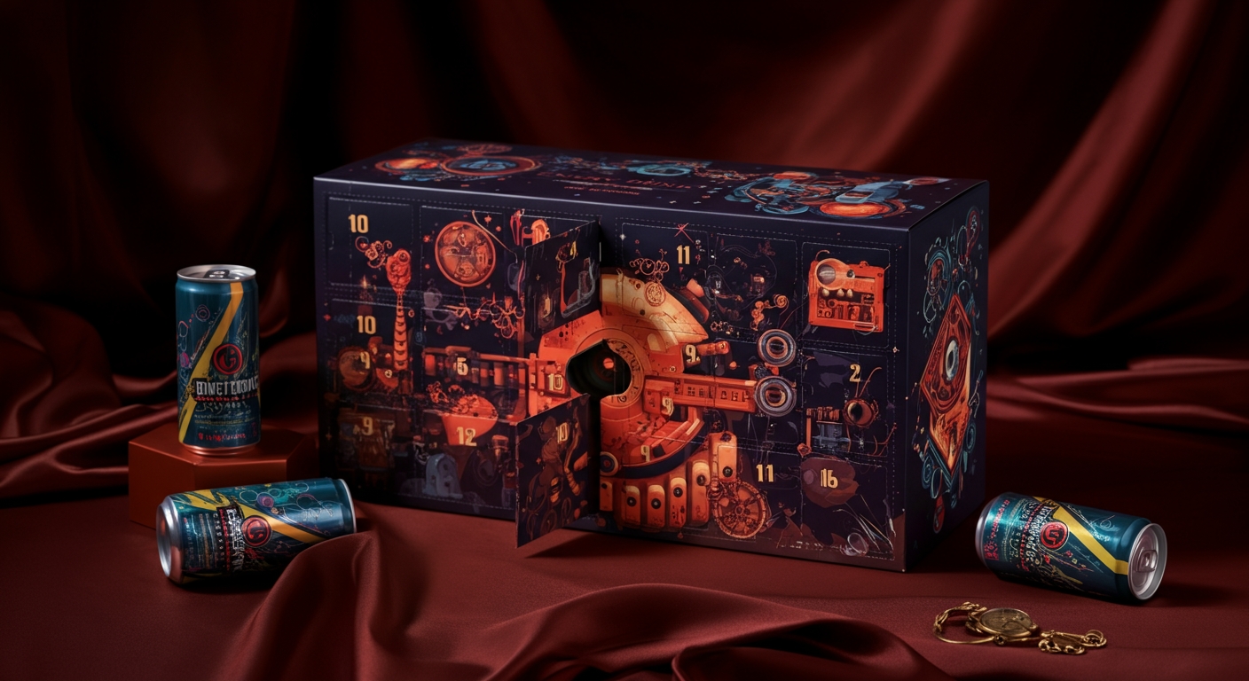 Nouvelles saveurs cachées dans le calendrier de l'Avent Red Bull 2025